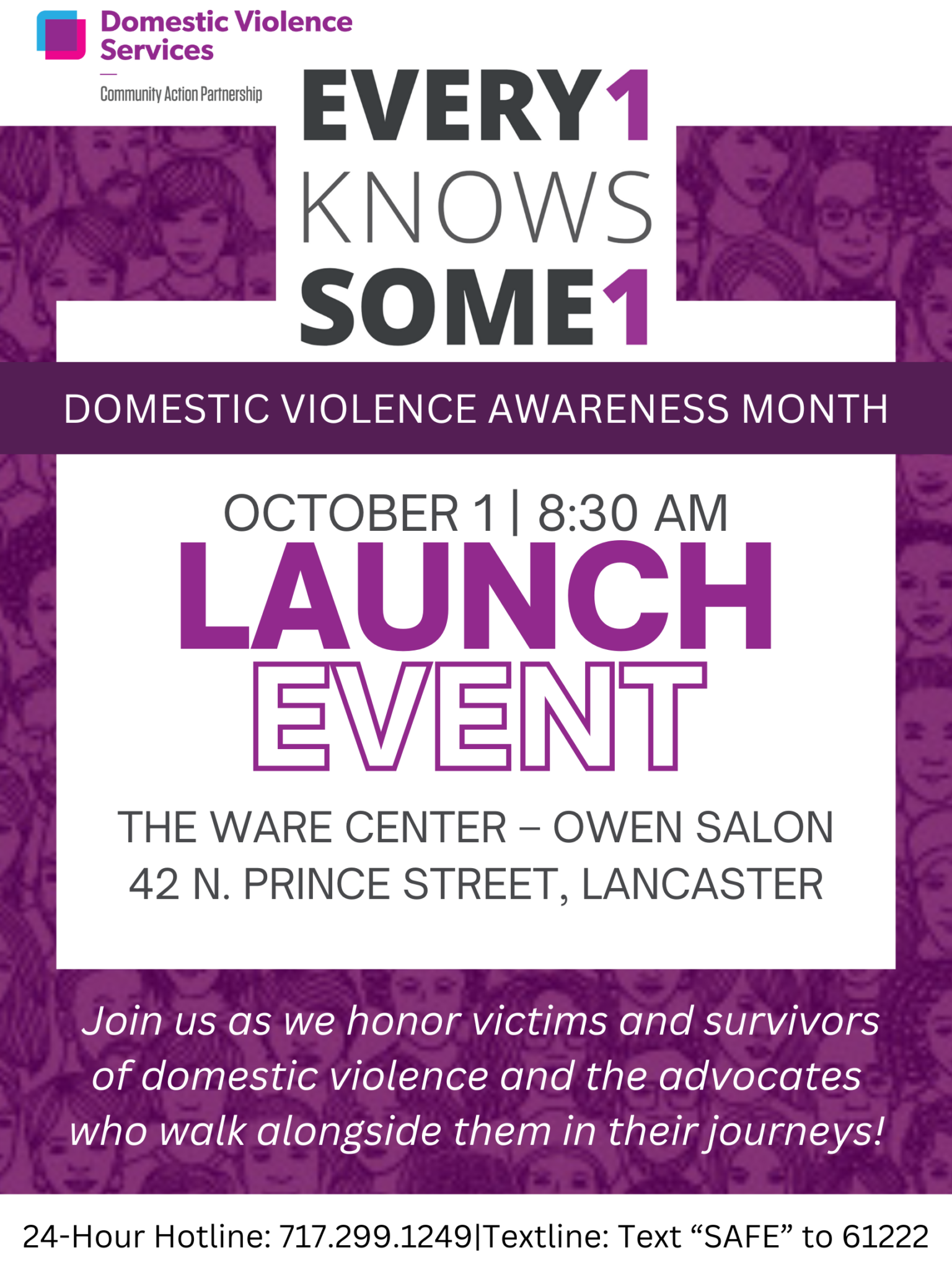 Domestic Violence Services of Lancaster County DVAM Launch Event - PCADV